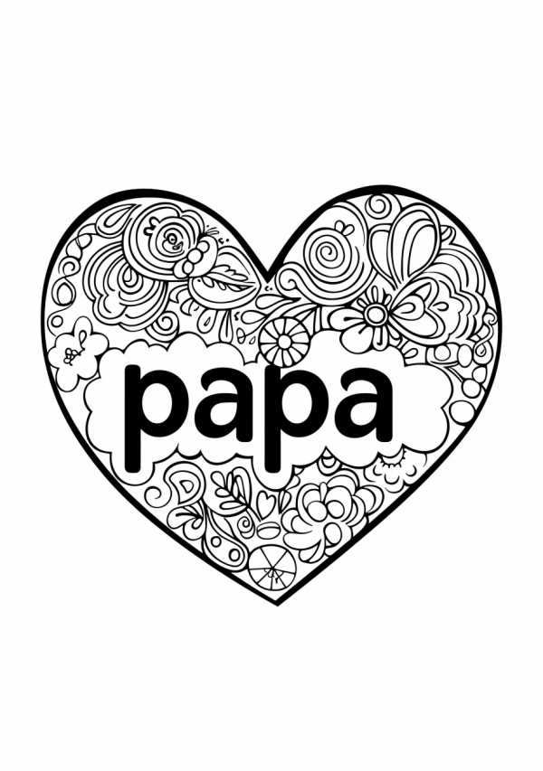 Coloriage Fête des Pères à imprimer gratuit - Objectif Maternelle