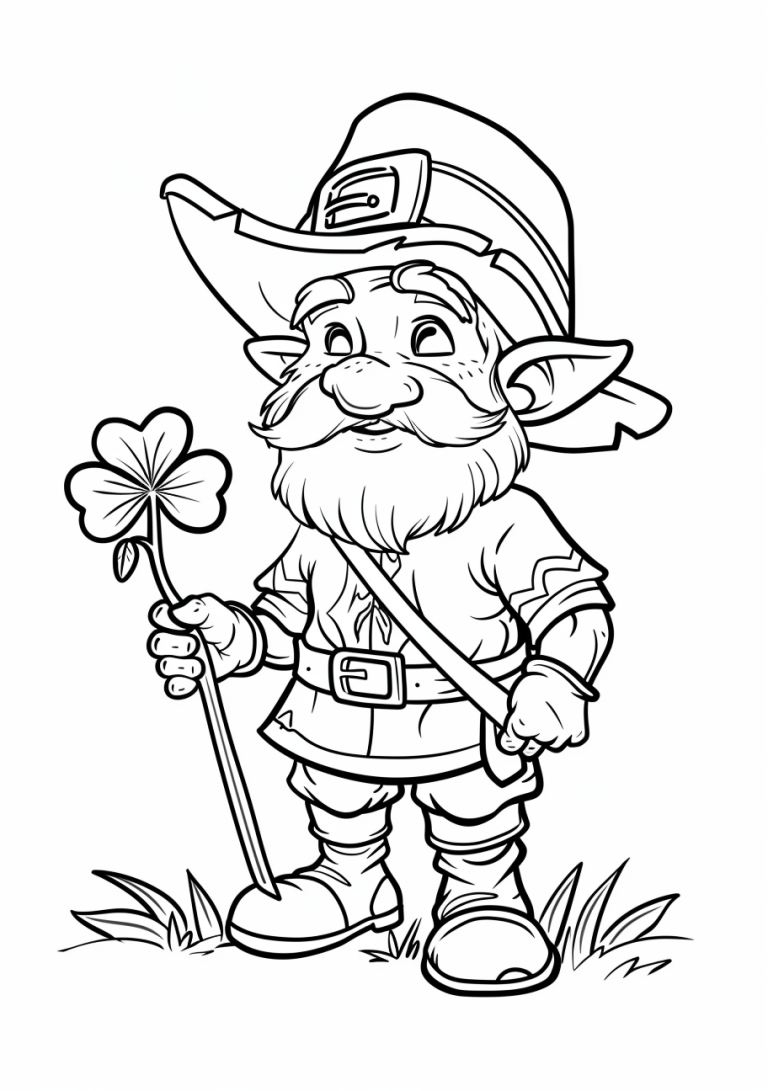 Coloriage Saint Patrick à imprimer gratuit - Objectif Maternelle