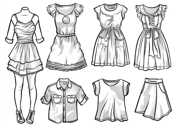 Coloriage Vêtements à imprimer gratuit - Objectif Maternelle