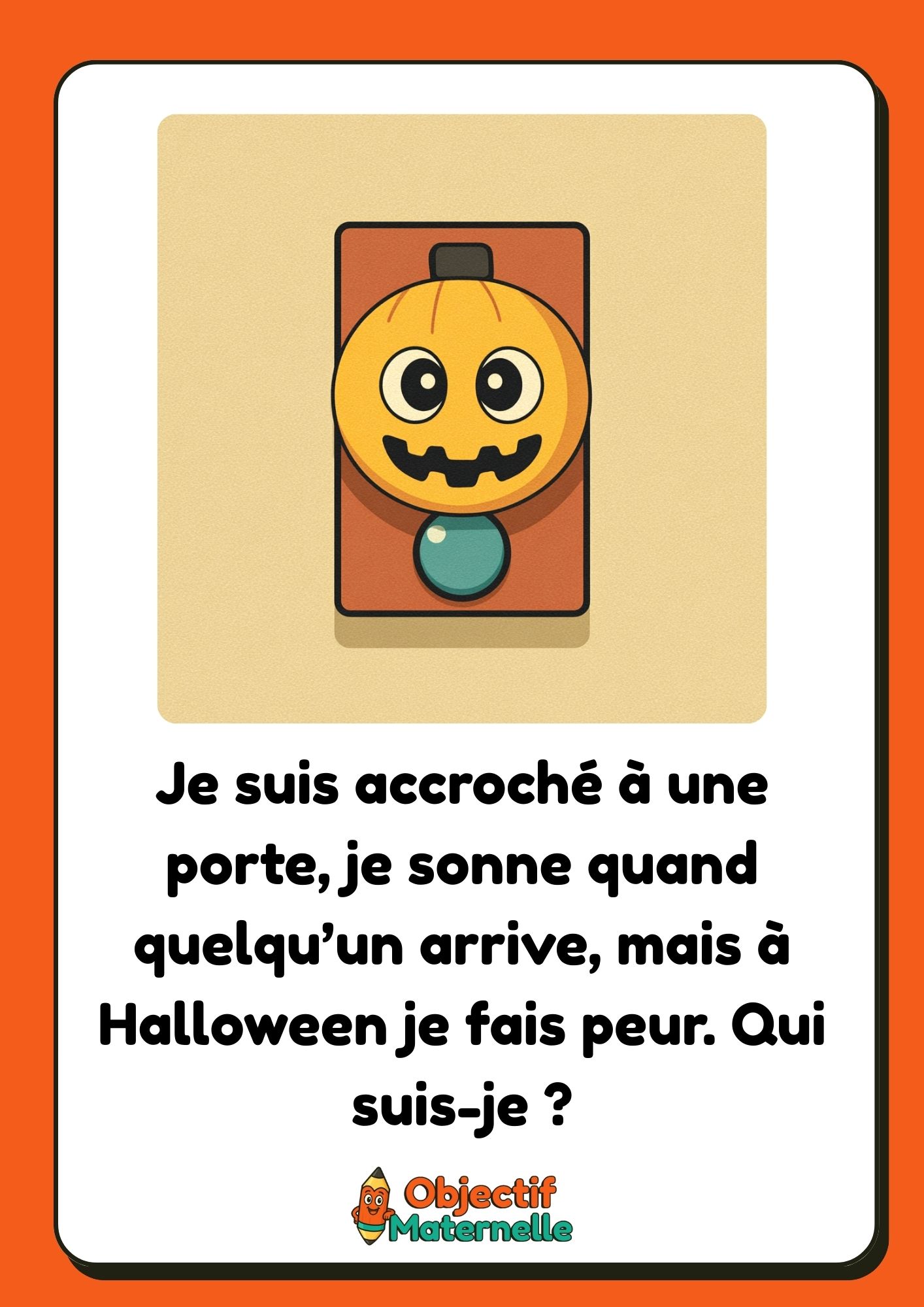 Devinette d'Halloween pour enfants - Maternelle / Primaire